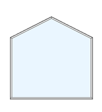 Gable Picture Window Five Sided