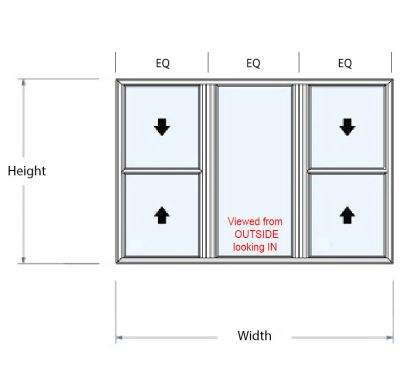 Double Double Hung Picture Window