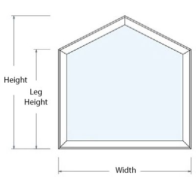 Gable Picture Window Five Sided